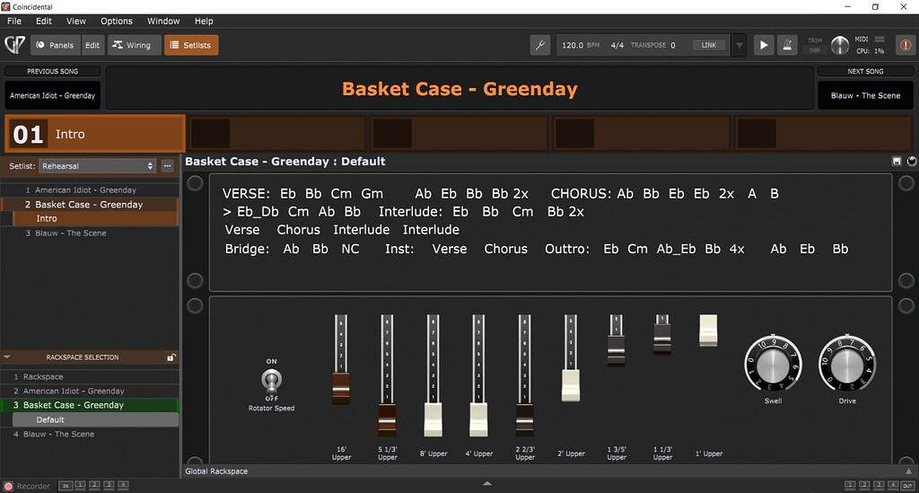 Widget for Lyrics/ChordPro file - General discussion about Gig ...