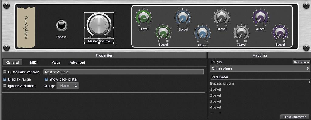 Control Omnisphere Master Volume Control in GP - General discussion about Gig Performer - Gig ...