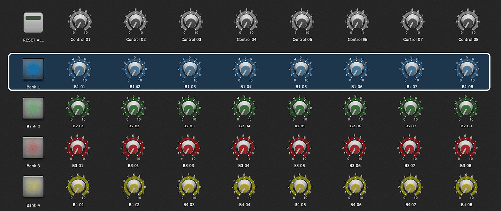 Switchable 4x8 knob matrix - Scripting with Gig Performer - Gig Performer Community
