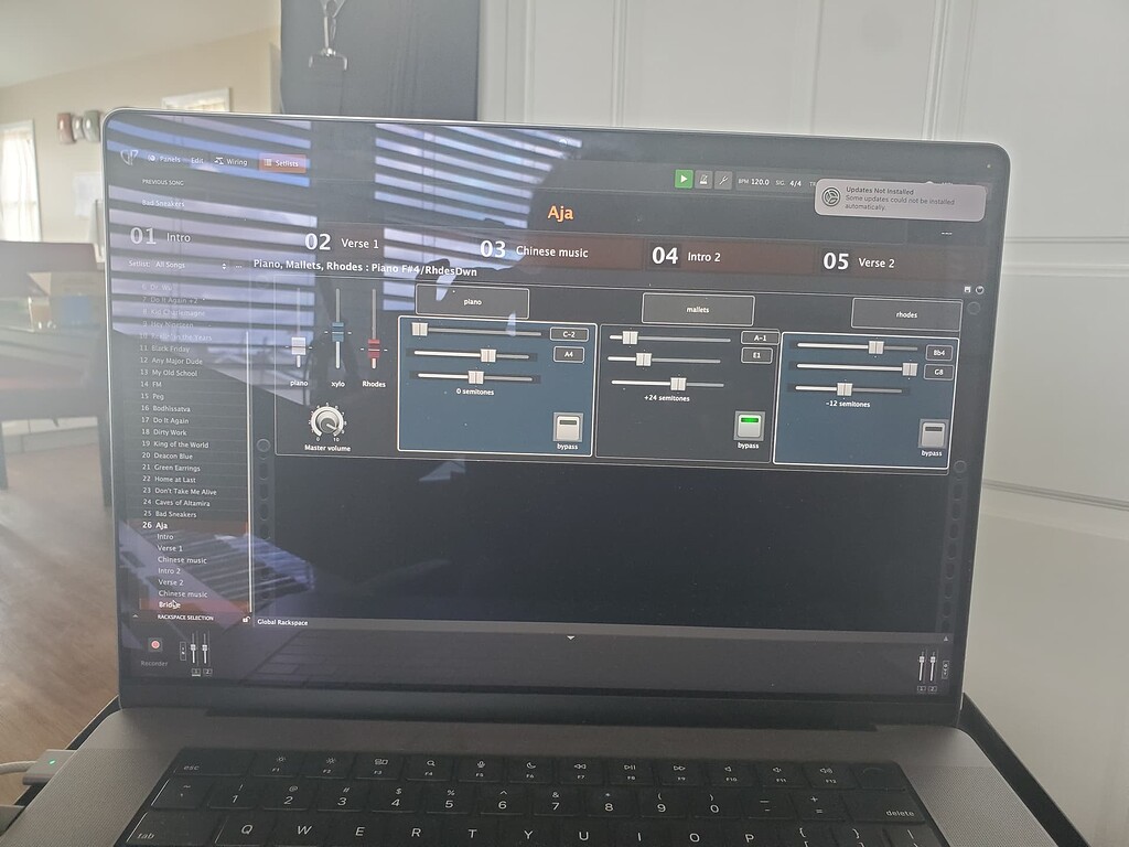 How to see more song parts? - General discussion about Gig Performer - Gig Performer Community