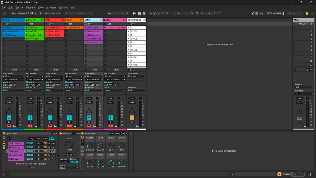 Help to achieve a keyboard live setup - General discussion about Gig ...