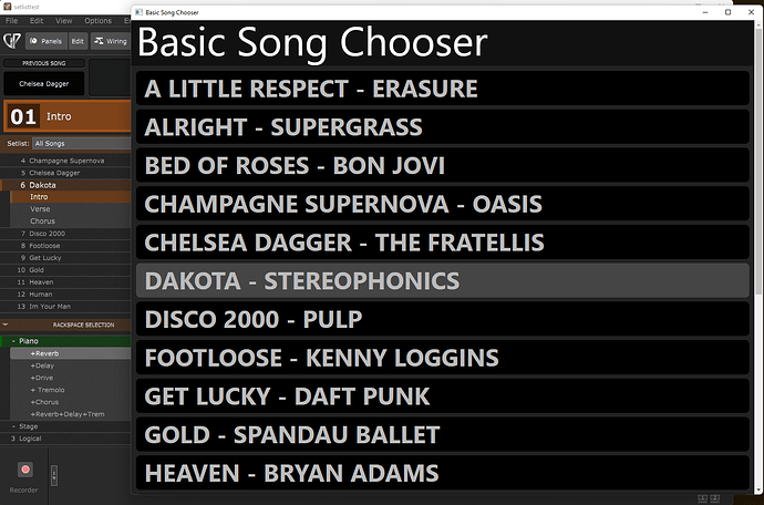 Any ideas for a bigger setlist display? - General discussion about Gig ...