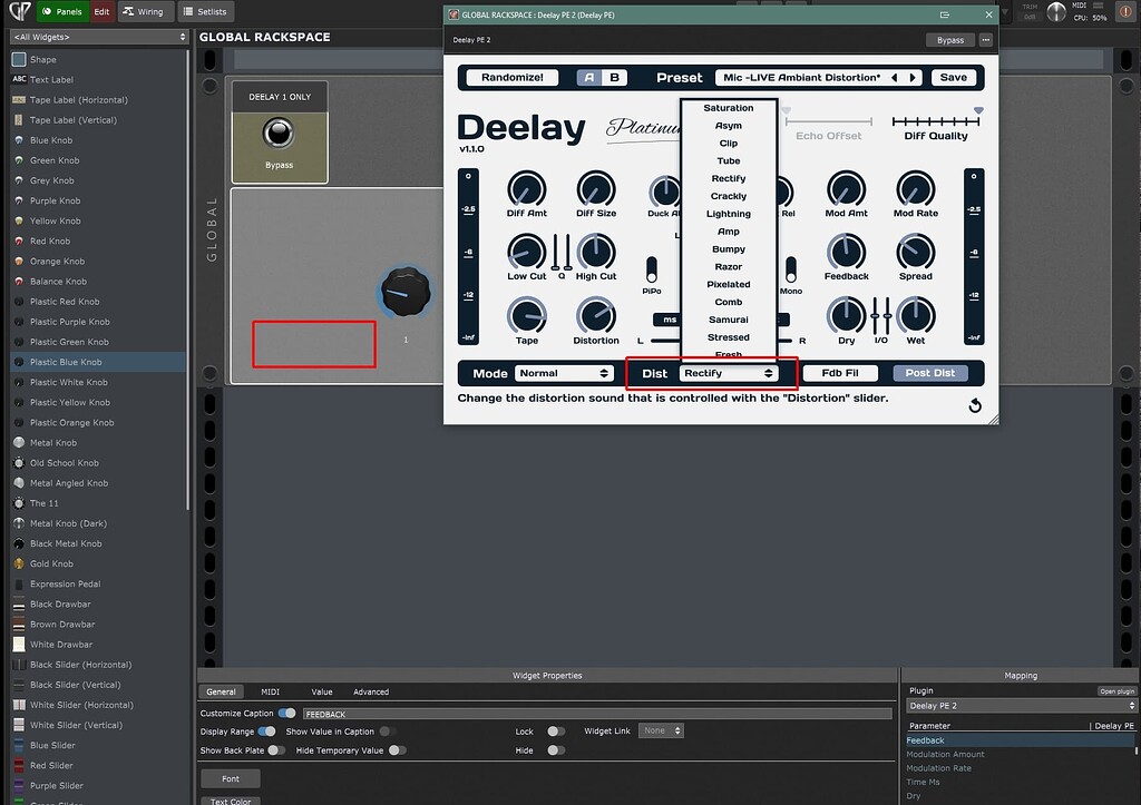 How to create Effects Preset List button? - Gig Performer on Windows ...