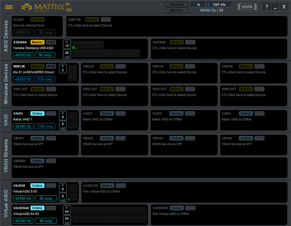 VB-Audio Matrix - Gig Performer on Windows - Gig Performer Community