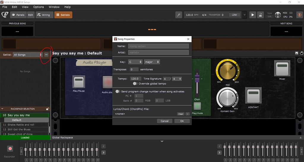 Problem creating new Song - Gig Performer on Windows - Gig Performer ...