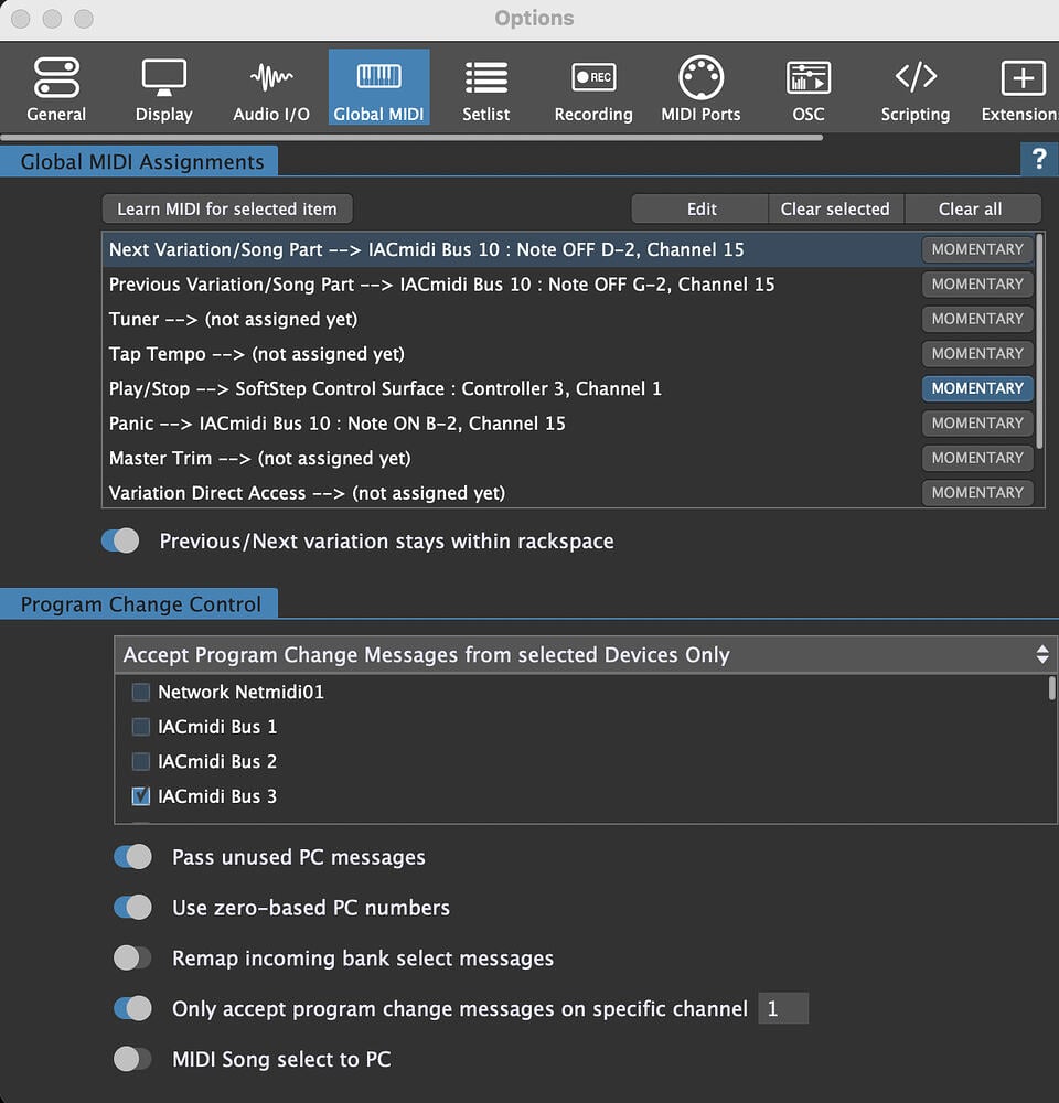 Simple MIDI Channel Filtering In GP 5 - General discussion about Gig ...