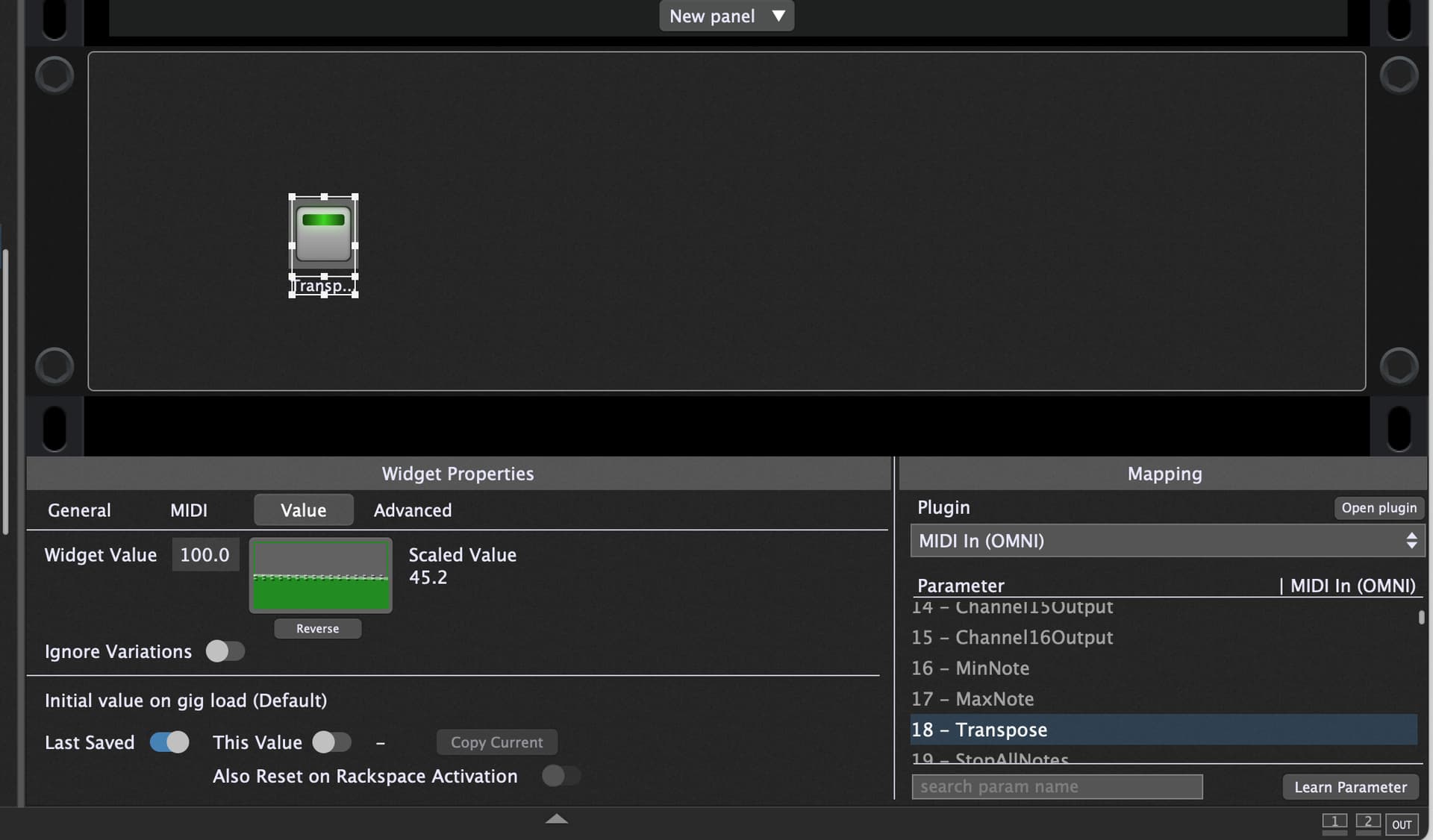 Transpose with button - General discussion about Gig Performer - Gig Performer Community