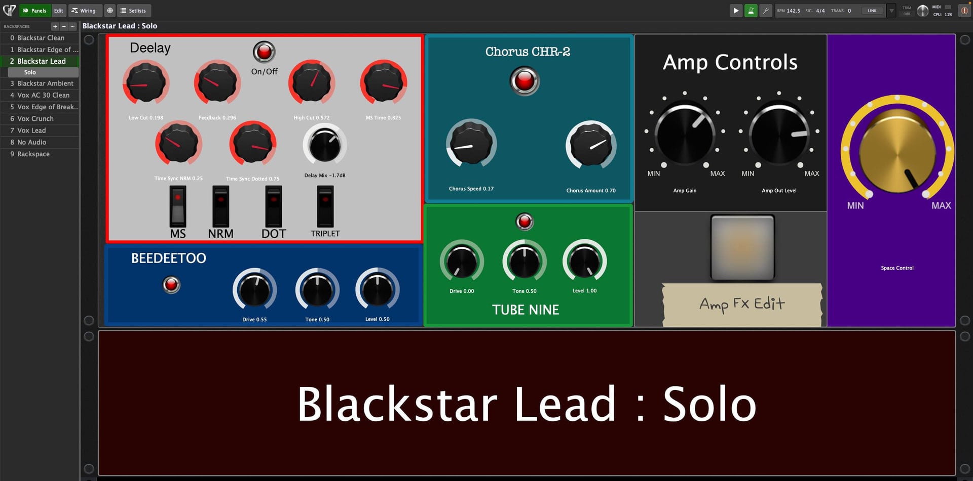 Parallel FX Guitar Rig - Shared rackspaces - Gig Performer Community