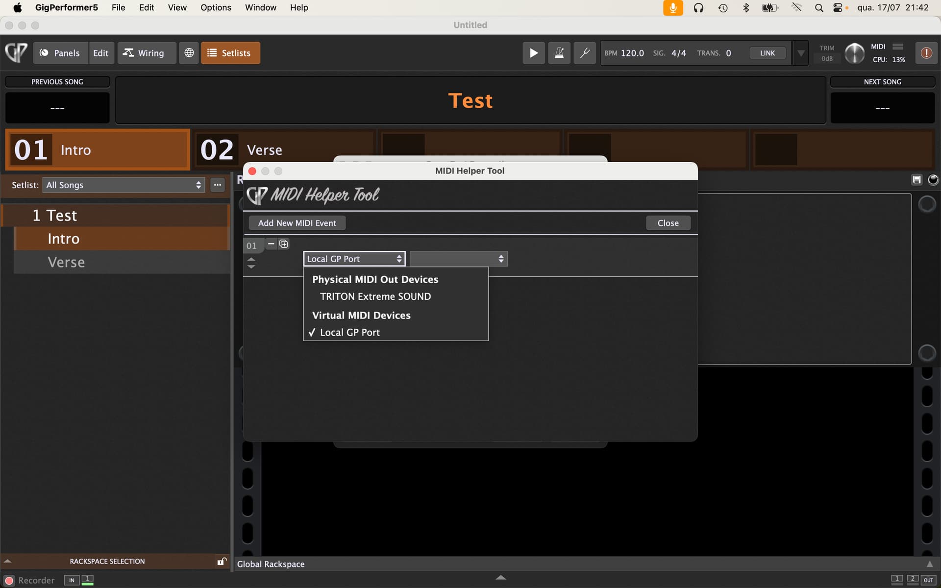 Sending program change midi message to an internal plugin - General ... Sending program change midi message to an internal plugin - General ...