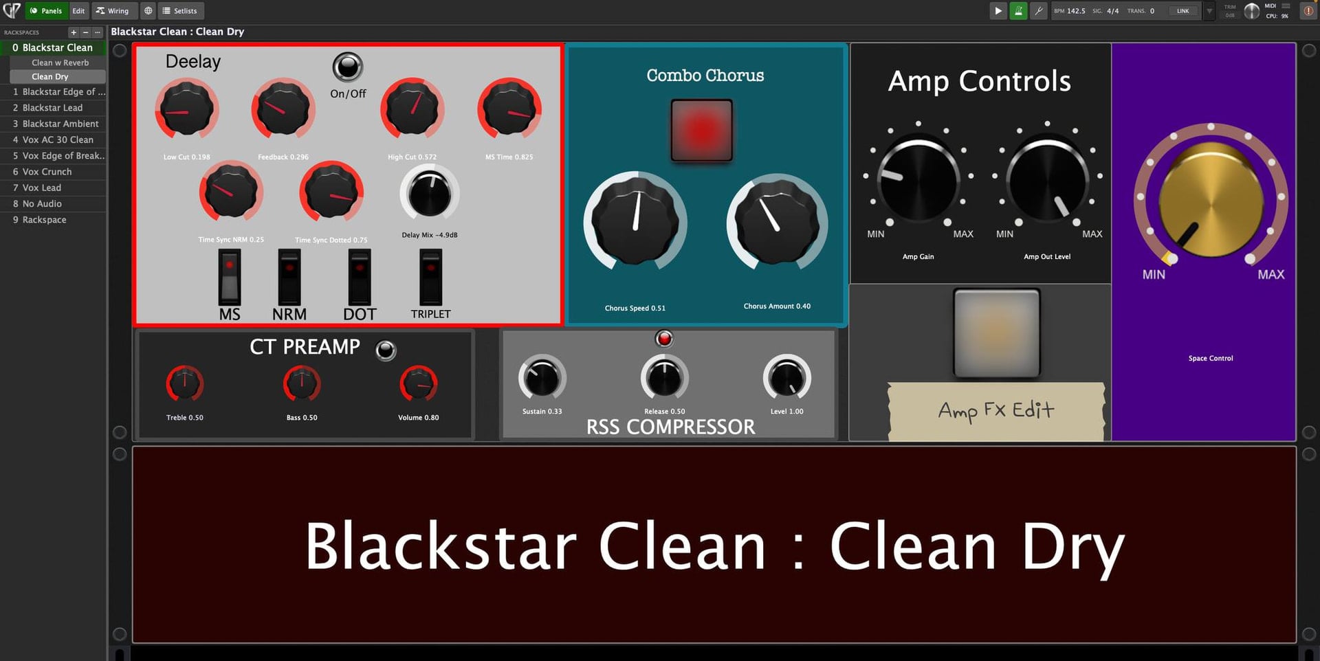 Parallel FX Guitar Rig - Shared rackspaces - Gig Performer Community