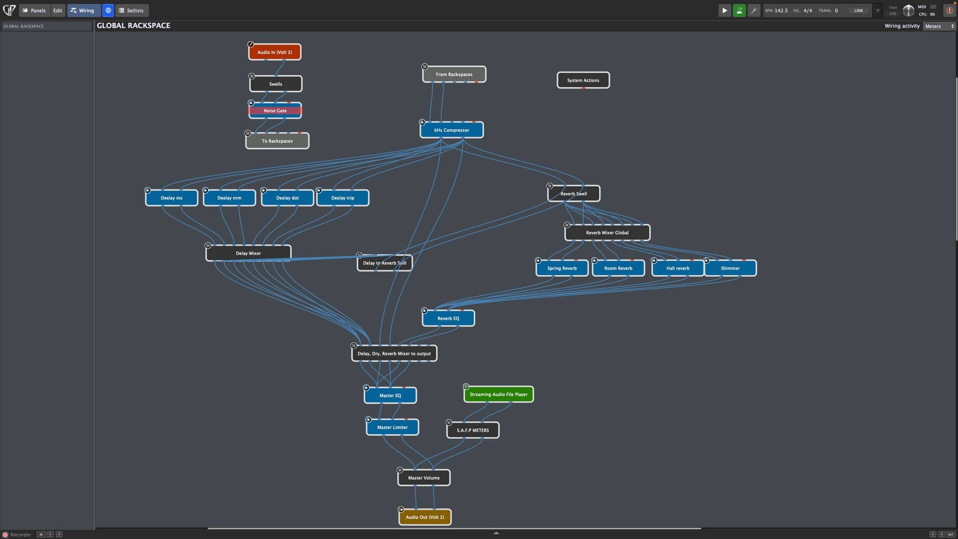 Parallel FX Guitar Rig - Shared rackspaces - Gig Performer Community