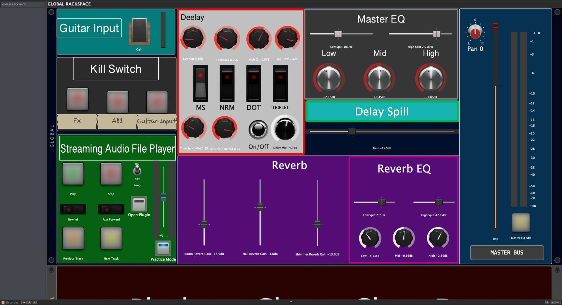 Parallel FX Guitar Rig - Shared rackspaces - Gig Performer Community